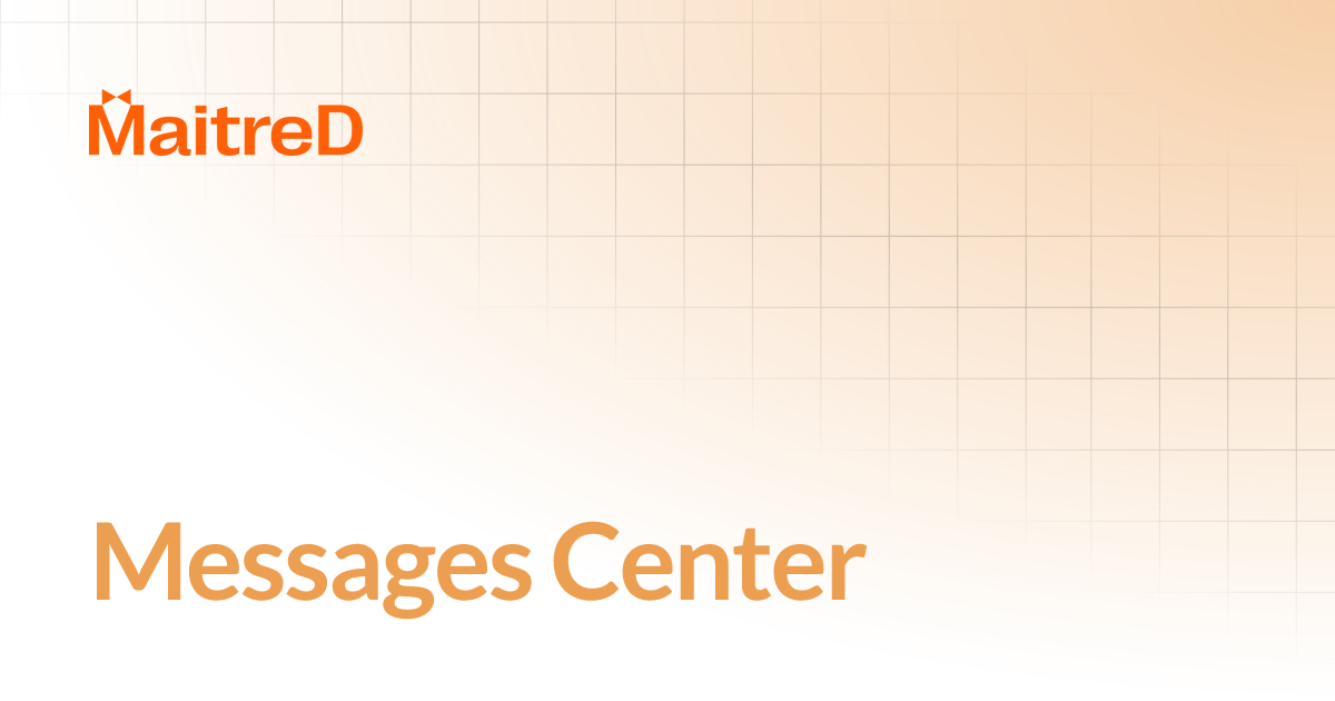 Messages Center | MD Documentation Center