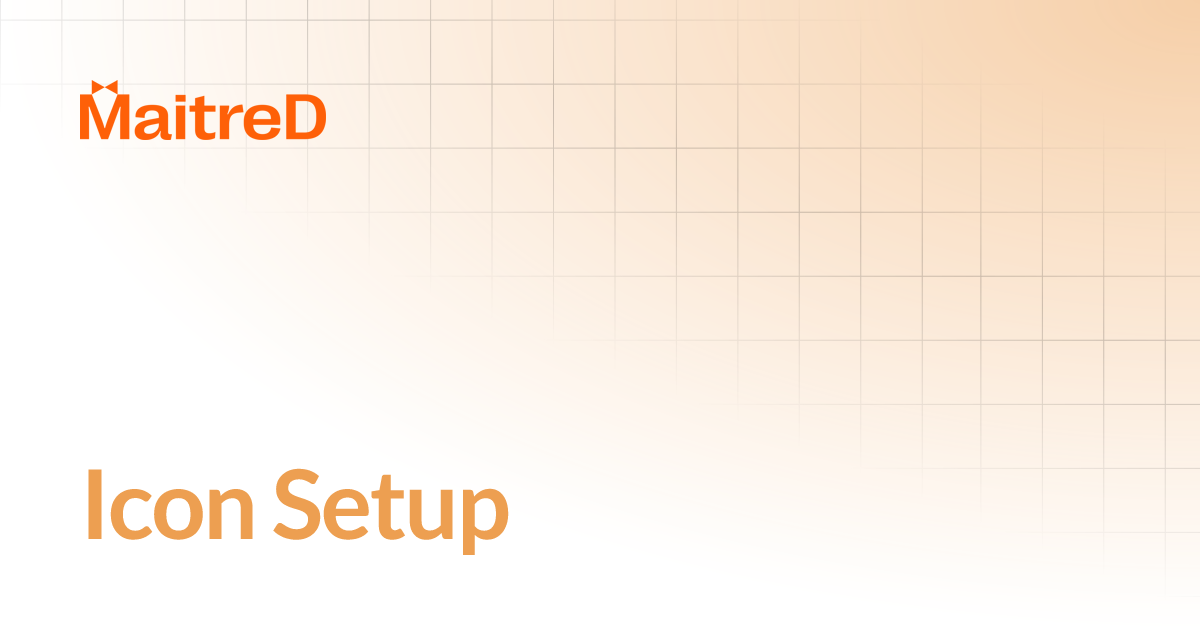 Icon Setup | MD Documentation Center